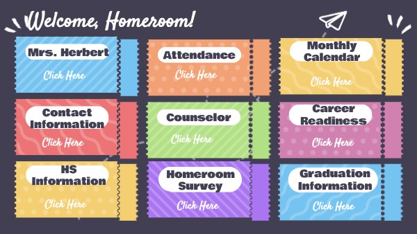 Homeroom Welcome Information