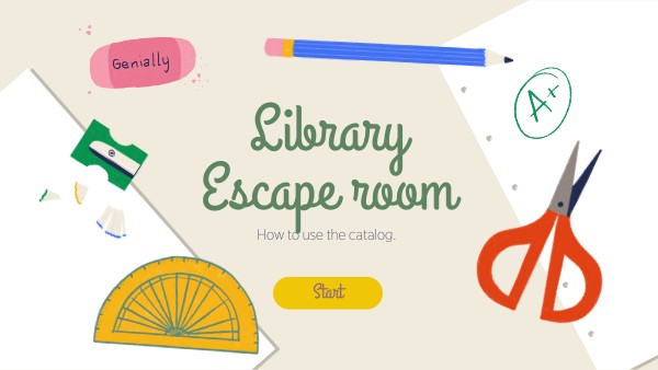 Library Catalog Escape Room | Genially