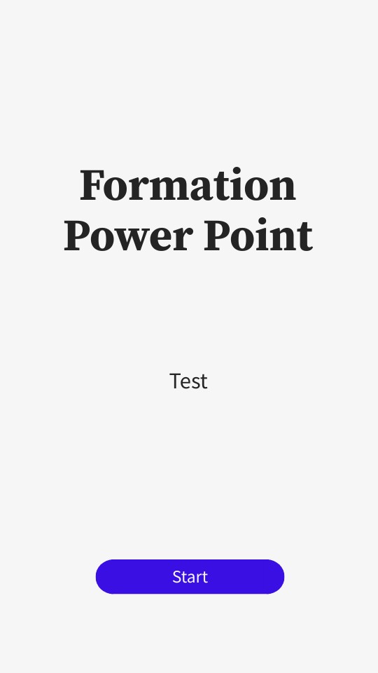 Présentation interactive basique mobile