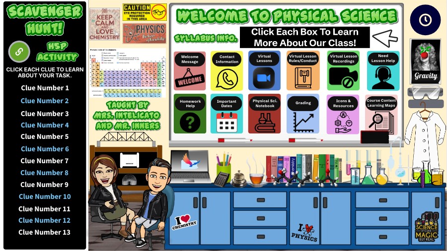 Physical Science Classroom | Genially