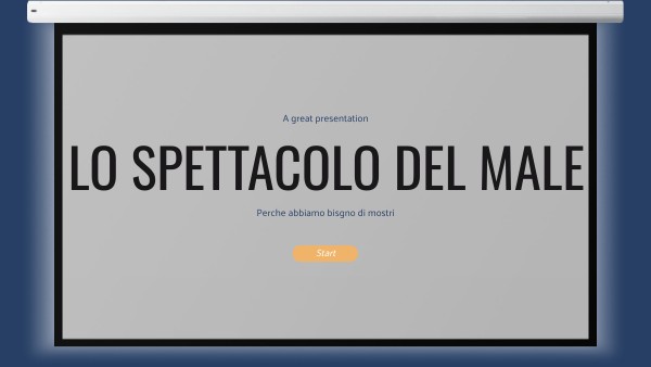 Lo spettacolo del male