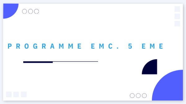 Présentation Emc 5 eme