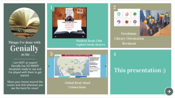 Staff use of Genially