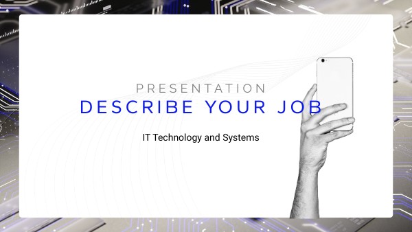 My presentation of my work