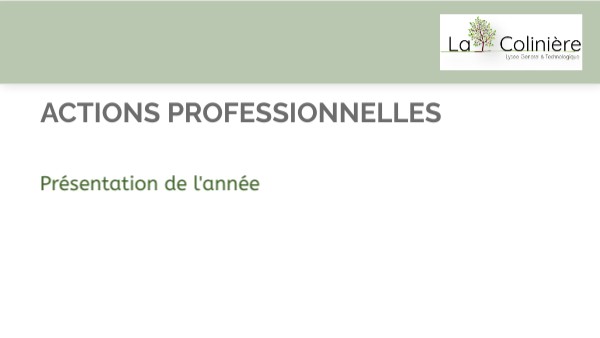 PRESENTATION ACTIONS PRO 2 | Genially