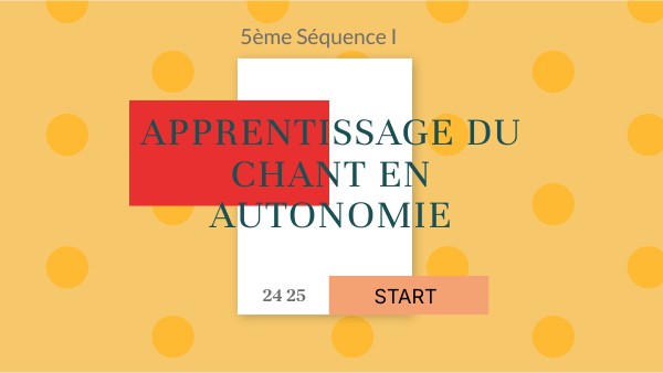 5I 24 25 Apprentissage du chant | Genially