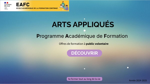 Présentation PAF PV AAP 24 25 | Genially