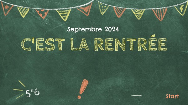 rentrée 2024 | Genially