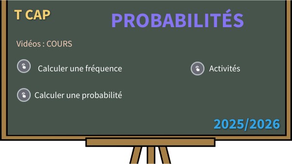PROBABILITES CAP | Genially
