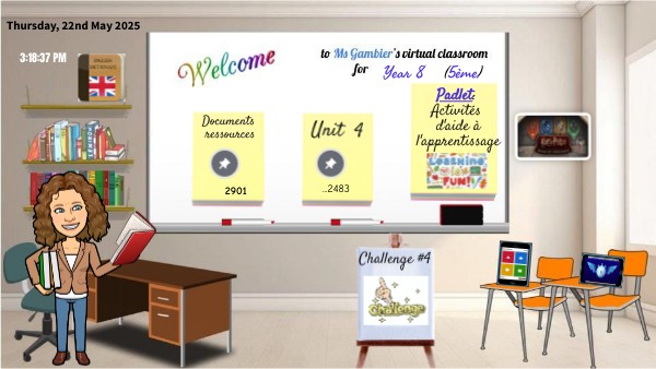 5eme Virtual classroom 2024-2025 | Genially