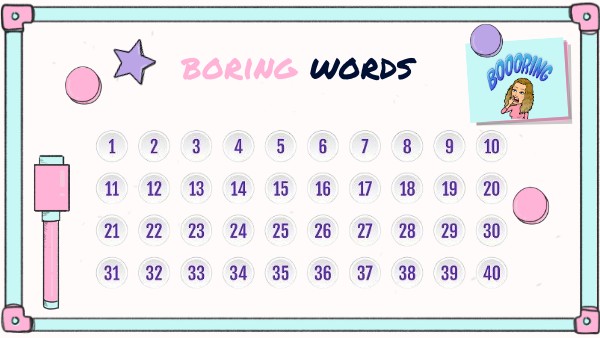 BORING WORD 3e | Genially