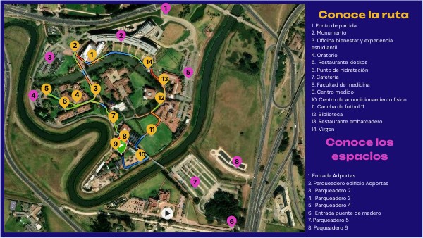 Mapa misión por la sabana