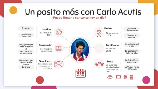 Un pasito más con Carlo Acutis | Genially