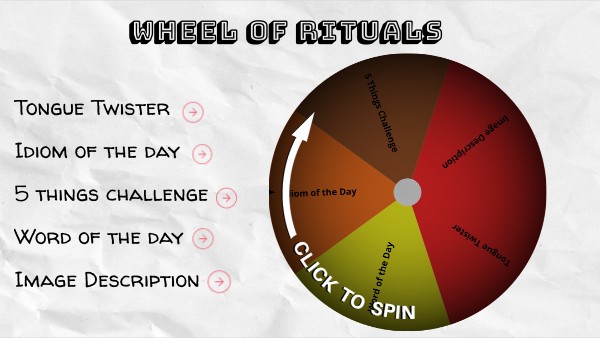 Wheel of rituals 5ème