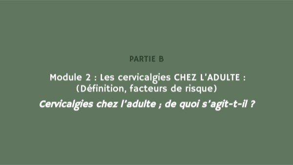Partie B - Module 2