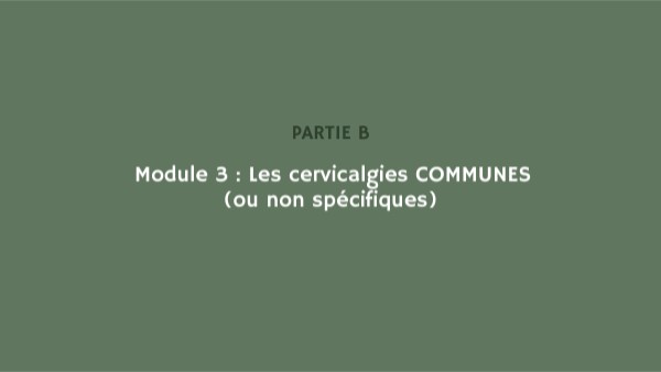 Partie B - Module 3