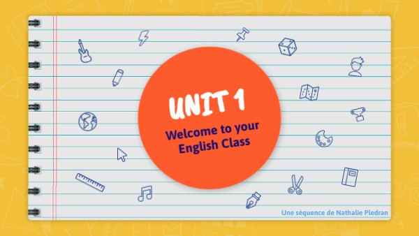5ème - Unit 1 - Welcome to your English Class | Genially