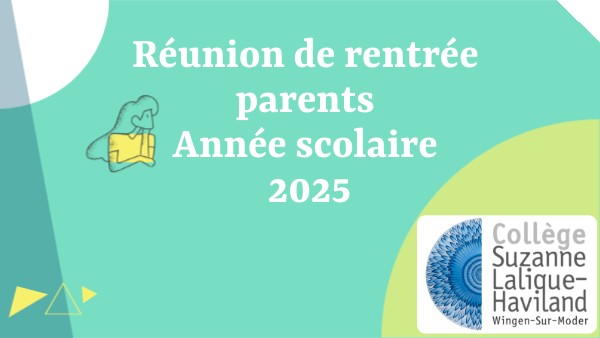 Réunion de rentrée | Genially
