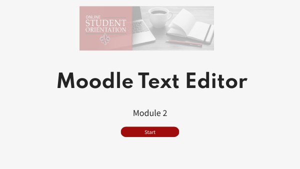 Moodle Text Editor