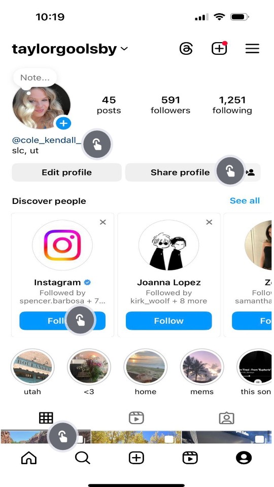 Taylor Goolsby's Instagram Annotated Profile | Genially
