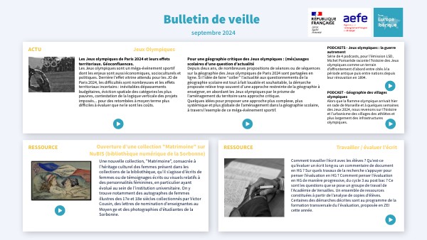 Sept24- ZEI-bulletin péda HG | Genially