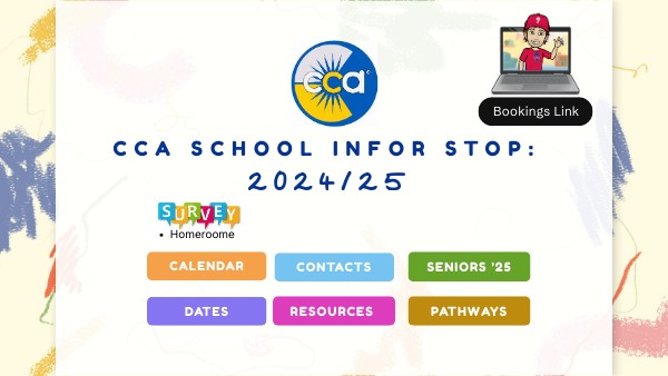 CCA School calendar 24-25: Feher