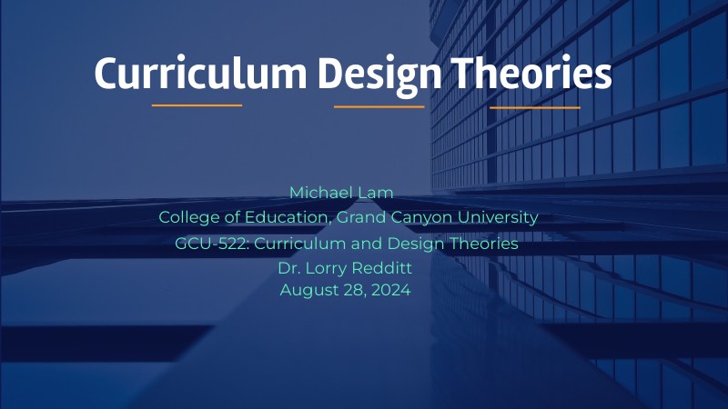 Curriculum Design Theories | Genially