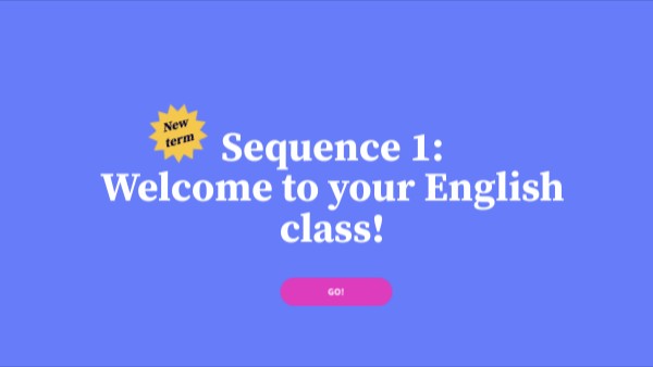 6e_sq1_Welcome to your English class ! | Genially