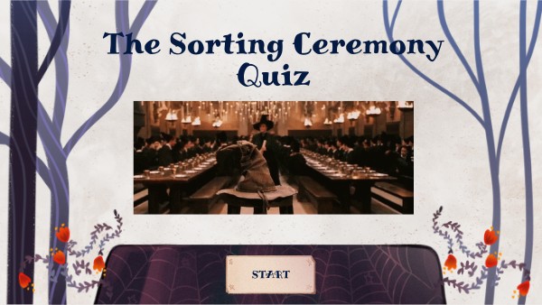 Quiz Harry Potter Sorting Ceremony | Genially