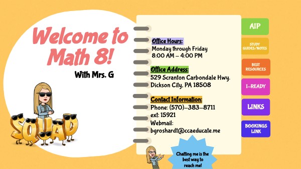 Groshardt - Math 8 Genially | Genially