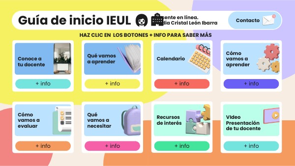 GUÍA DE INCIO IEUL DOCENTE NADIA LEÓN SD2024 | Genially