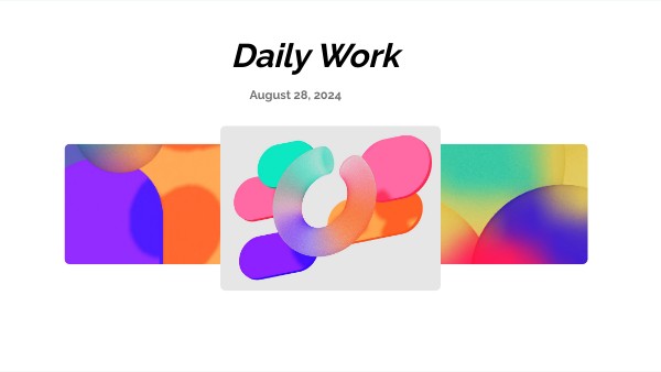 Daily work- August 28