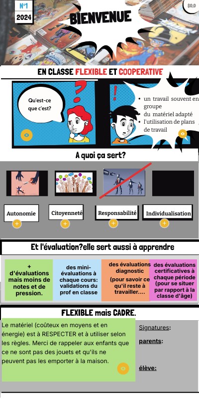 COMIC INFO classe flexible