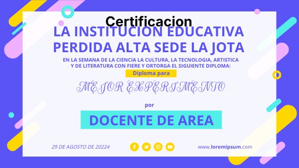 Certificado colores | Genially