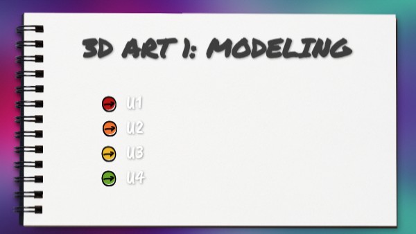3D Art 1: Modeling Unit 4 | Genially