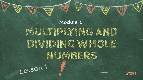 Multiplying and Dividing Whole Numbers