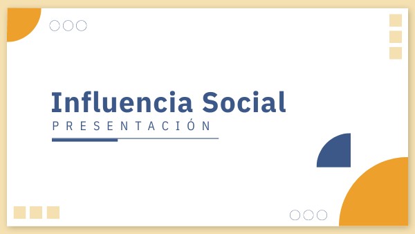 Presentación Influencia Social | Genially