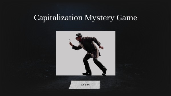 Capitalization Mystery Game | Genially