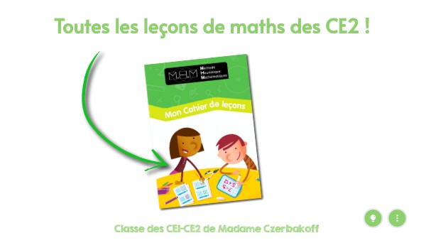 Le Genially des Leçons de Maths CE2 | Genially