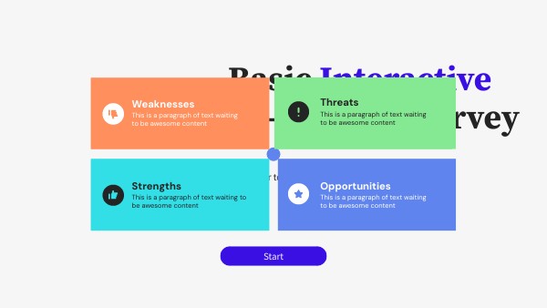 Enquête post-formation interactive basique | Genially