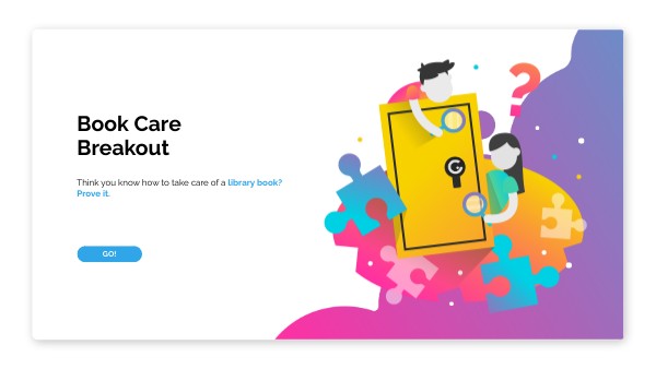 Book Care Breakout | Genially