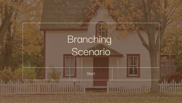 Example Branching scenario | Genially