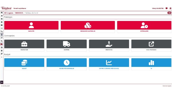 Navigation sur l'écran portail chantier | Genially