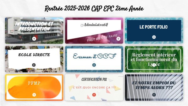 Copie - RENTREE CAP 2 2024-2025 | Genially