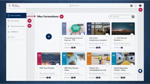 Dokeos - Interface formateur