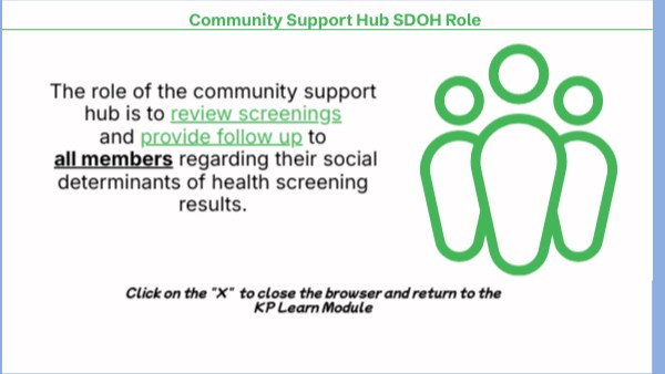 SDOH: Community Support Hub | Genially