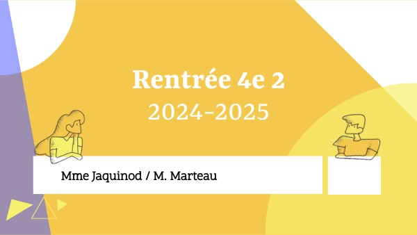 Rentrée 4e 2