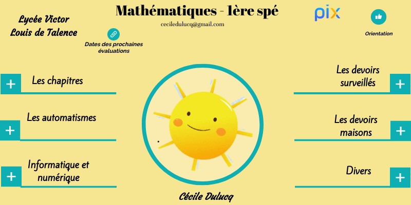 Maths 1spé - 2024-2025 | Genially