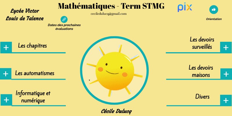 Maths Term STMG - 2024-2025 | Genially