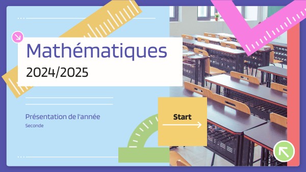 Présentation maths 2nde 24/25